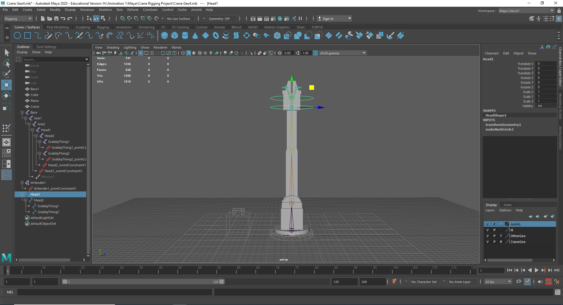 Maya Rigging Project Daily Post – Seth Moore